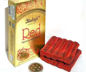 Red - Premium wet dhoop by Balaji Agarbatti